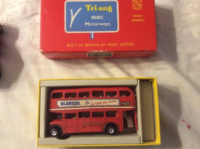 TRIANG MINIC MOTORWAYS M.1545 Double-Decker Bus boxed £0.99 - PicClick UK