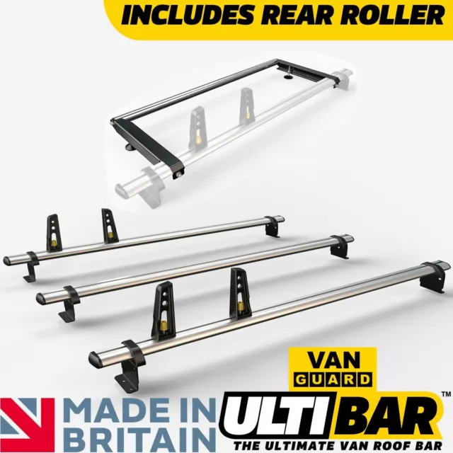 Ford Transit Custom Roof Rack Low Roof 3x Roof Bars Roller Van Guard