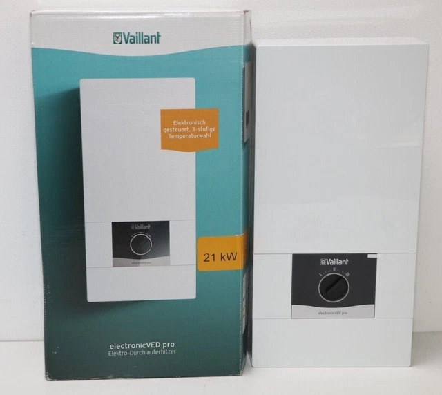 VAILLANT ELECTRONIC INSTANTANEOUS Water Heater, VED Pro 21/8, Pressure ...