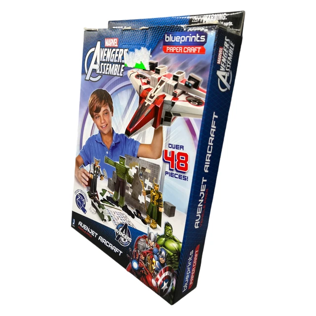 BLUEPRINTS PAPER CRAFT Marvel Avengers Assemble Avenjet Flugzeug ...