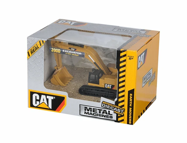 CATERPILLAR CAT METAL Machines 390D Excavator Diecast Vehicle Toy State ...