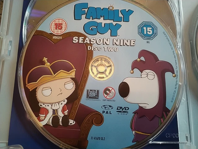 FAMILY GUY SEASON 9 - Disc 2- Dvd - No Case - Disc Only £1.75 - PicClick UK