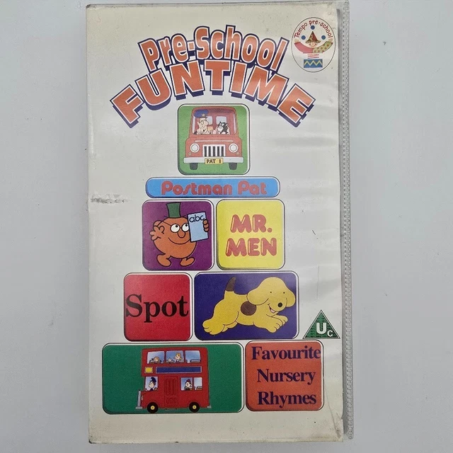 PRE-SCHOOL FUNTIME VHS Video Postman Pat MR MEN and NURSERY RHYMES £5. ...
