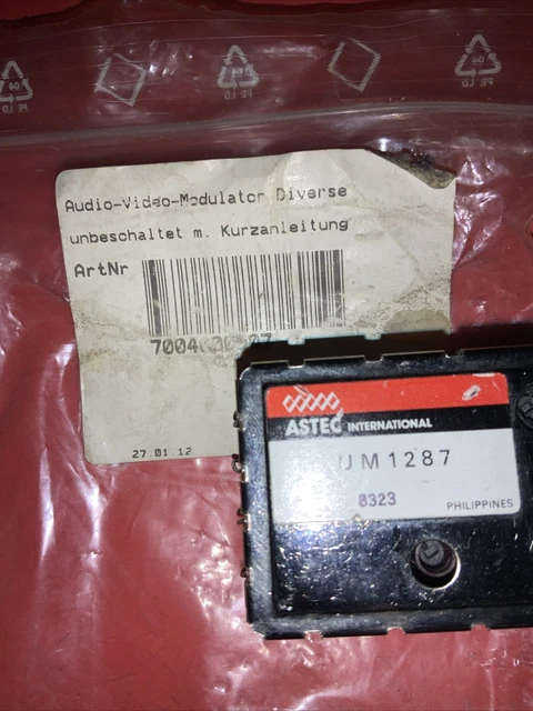 ASTEC INTERNATIONAL UM 1287 UHF-Modulator Bedienungsanleitung ...