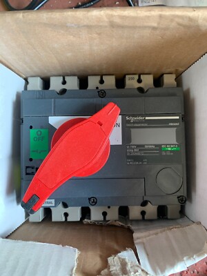 SCHNEIDER 250A MCCB 3 Pole + Earth Rotary Switch Disconnector Circuit ...