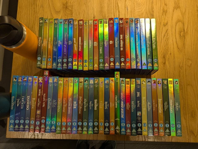 DISNEY CLASSICS BLU-RAY Bundle with Limited Edition O-Rings. 52xBluray ...