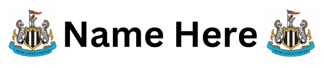 PERSONALISED NEWCASTLE UNITED Show Number Plate | Name Custom Football ...