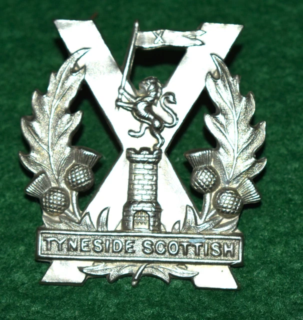 THE NORTHUMBERLAND FUSILIERS Tyneside Scottish WW1 Cap badge - 3rd ...