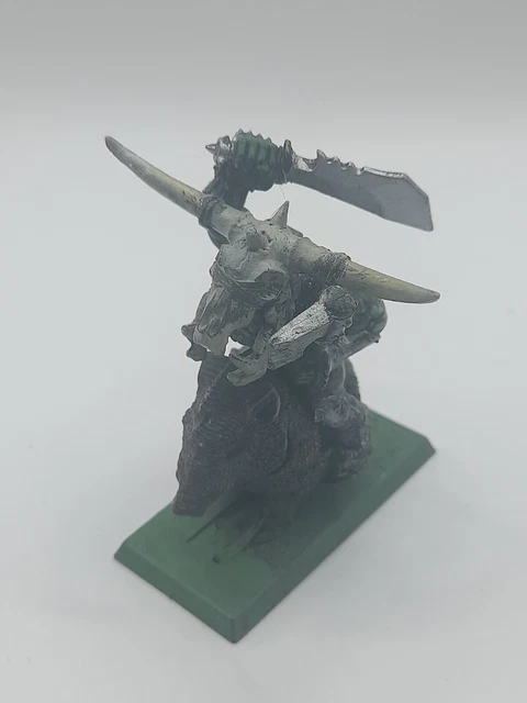 WARHAMMER FANTASY ORCS & GOBLINS ORC WAR BOSS BOAR RIDER Painted GW OOP ...