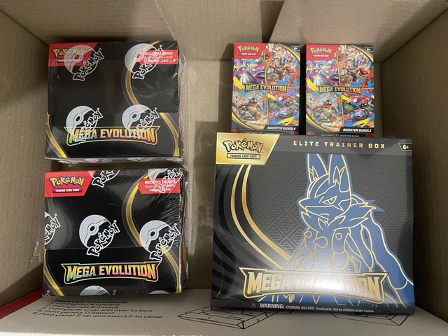 POKÉMON TCG - Mega Evolution Enhanced 2 Booster Box, 2 Bundles & 1 ...