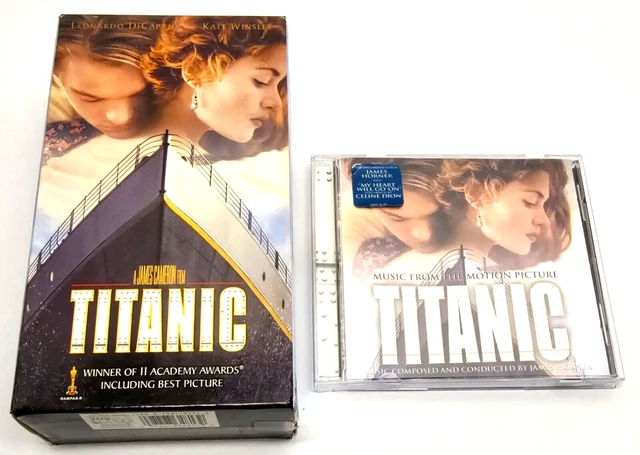 TITANIC VHS 1998 2-Tape With Bonus CD Soundtrack Like New Bundle £22.71 ...