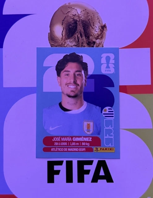 PANINI FIFA WORLD Cup 2026 Official Sticker No Uru 5 Uruguay José María ...