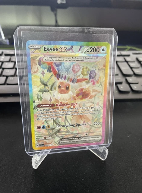 POKÉMON PRISMATIC EVOLUTIONS Eevee EX Special Illustrations Rare $150. ...