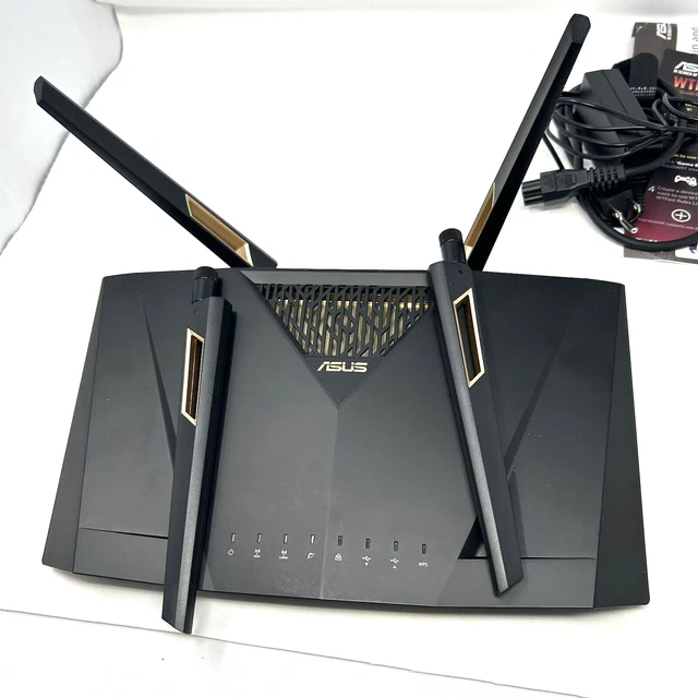 ASUS RT-AX88U AX6000 Dual Band Gigabit WiFi 6 Router Gaming Router 8 ...