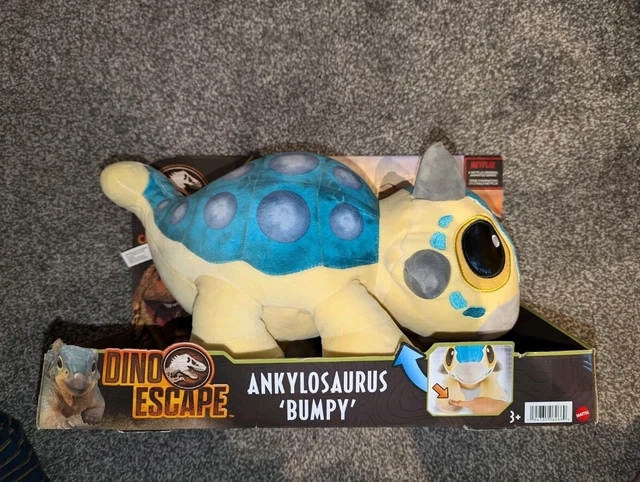 JURASSIC WORLD CAMP Cretaceous Plush Dinosaur Ankylosaurus Bumpy With ...