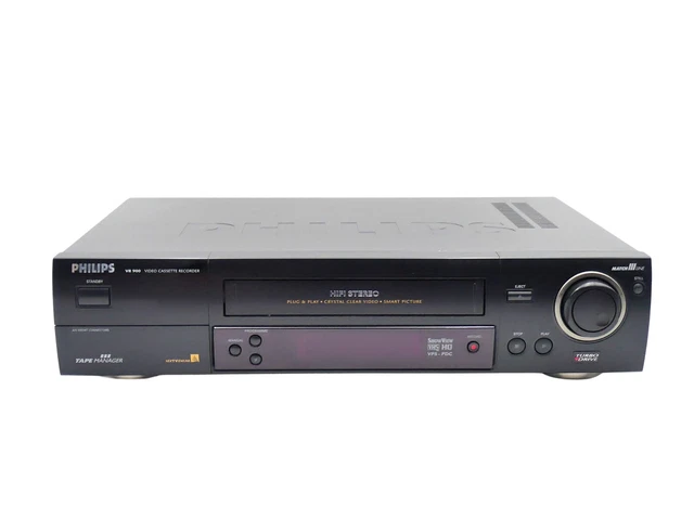 PHILIPS VR900 VHS Videorecorder 6 Kopf VCR Kassettenrekorder NTSC HiFi ...