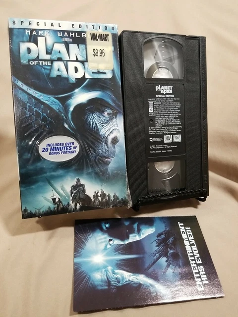 PLANET OF THE Apes VHS Mark Wahlberg Special Edition Sci-Fi w/ Insert ...