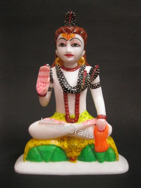 FIGURINE STATUE IDOLE Seigneur Shiva Parvati Ganesh Shiv Parivar Idole