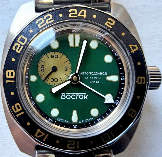 VOSTOK AMFIBIA GMT 17099B / Vostok Amphibia Gmt 17099B EUR 189,00 ...