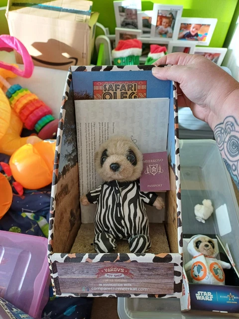 COMPARE THE MARKET meerkat Plush Toy - Safari Oleg- In Box With Cert £6 ...