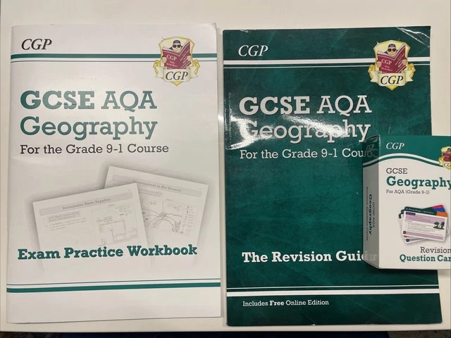 BRAND NEW GCSE AQA GEOGRAPHY Revision Guide Exam Practice & Question ...