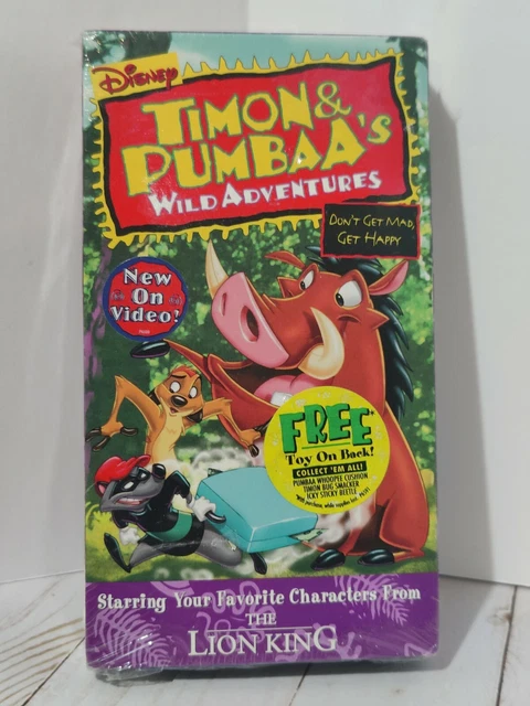 TIMON AND PUMBAA’S Wild Adventures Dont Get Mad, Get Happy DISNEY VHS ...