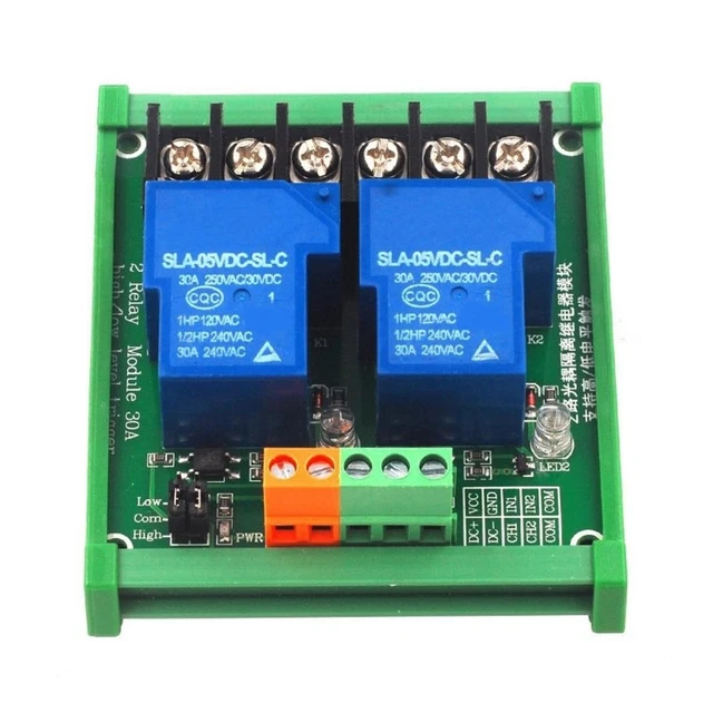 2 CHANNEL RELAYS Module High Low Triggers Electronic Module for ...