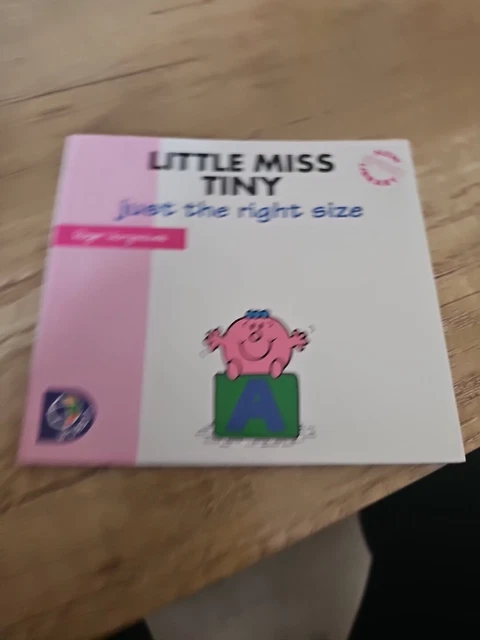 LITTLE MISS TINY Just The Right Size Roger Hargreaves Paperback Book £1.25 - PicClick UK