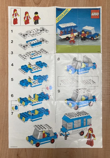 LEGO VINTAGE 6694 Car with Camper only instructions EUR 9,00 - PicClick FR