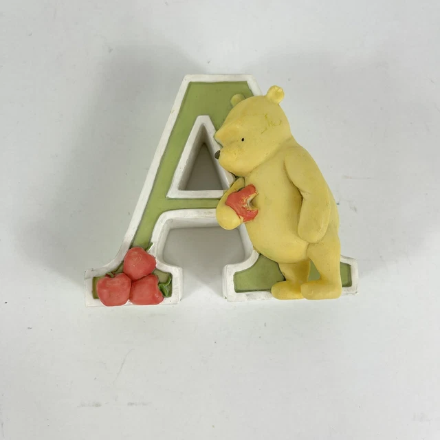 DISNEY CLASSIC WINNIE The Pooh Alphabet Letter A Michel Co RETIRED disney-classic-winnie-the-pooh-alphabet-letter-a-michel-co-retired