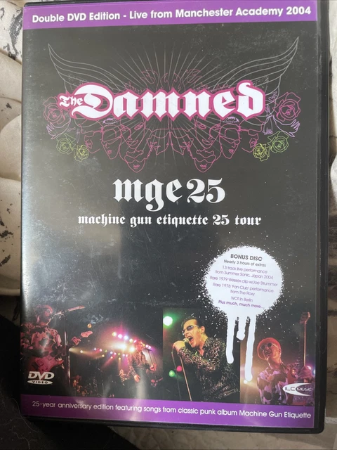 THE DAMNED MGE Machine Gun Etiquette 25 Tour Dvd 25th Anniversary Live ...