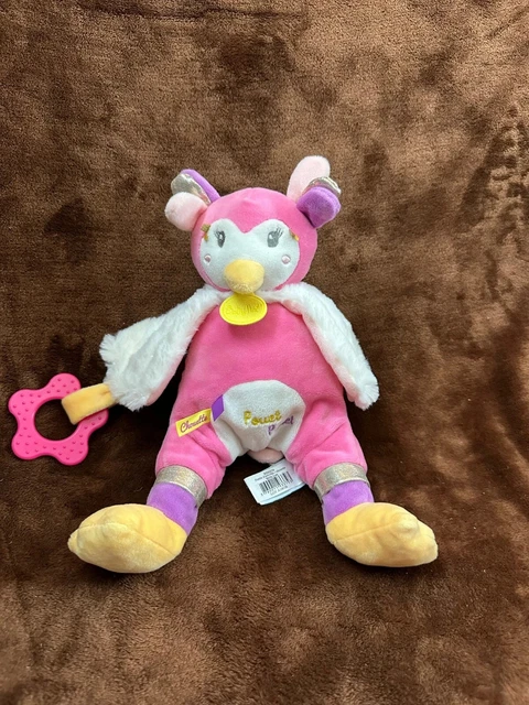 BABY NAT MELLE Lou pink bird Owl baby comforter soft toy £10.78 ...