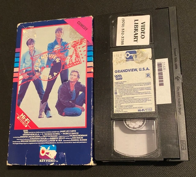 GRANDVIEW U.S.A. VHS video Patrick Swayze Jamie Lee Curtis C. Thomas ...