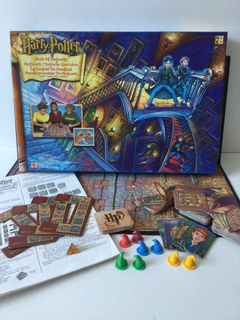 HARRY POTTER HALLS of Hogwarts Board Game Mattel 2002 Vintage VGC 100% ...