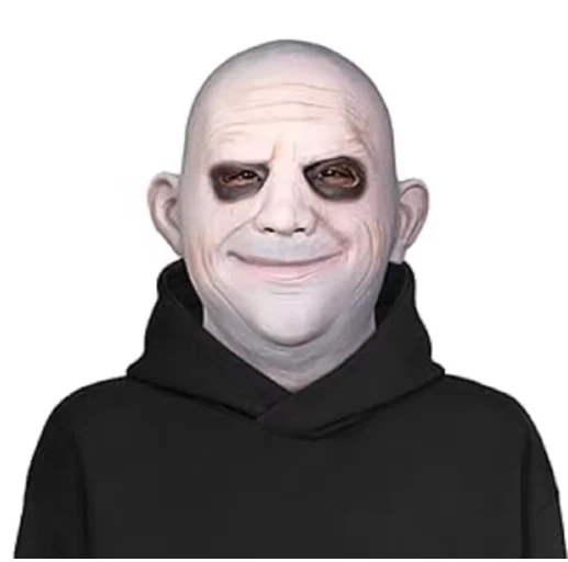 UNCLE FESTER OVERHEAD Latex Mask Wednesday Addams Costume Headpiece $38 ...