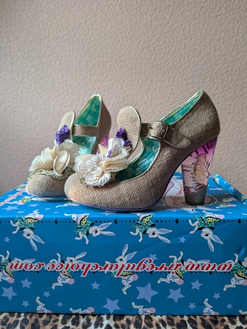 IRREGULAR CHOICE BEIGE Nude Heels Cant Touch This Size 5 £52.68 ...