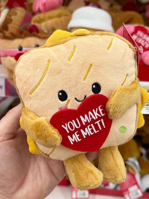 JELLY-CAT ESQUE YOU Make me Melt Cheese Toastie Valentines Cute Plush ...