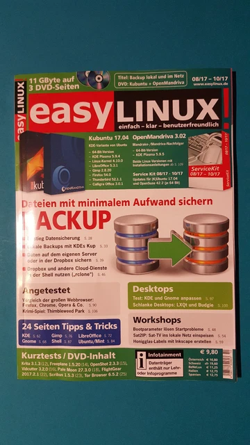 EASY LINUX MIT 3DVDs einfach - klar - benutzerfreundlich 08/17 - 10/17 ungelesen EUR 8,80 ...