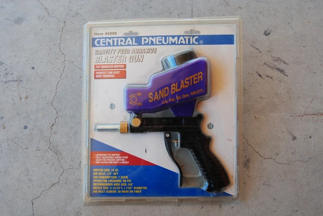 Central Pneumatic Gravity Feed Abrasive Blaster Gun Sandblaster New Eur 1607 Picclick It