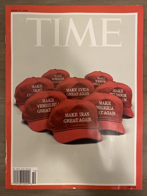TIME MAGAZINE MARCH 23rd 2026 Make Iran Great Again £7.99 - PicClick UK
