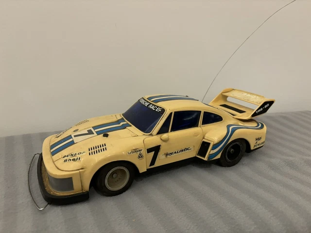VINTAGE RADIO SHACK Tandy Porsche 935 T Remote Control Car Retro No ...