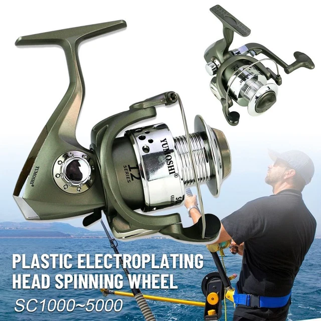 PLASTIC ELECTROPLATING HEAD Fishing Reel Spinning Wheel Lure Casting ...