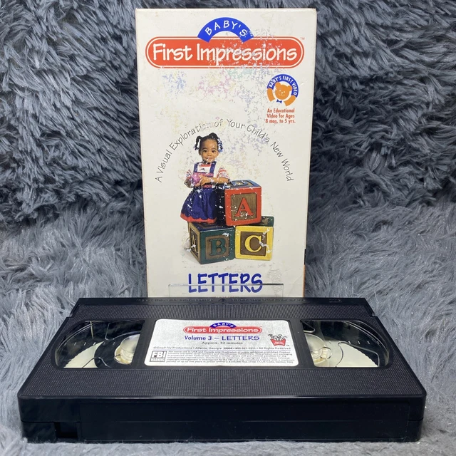 BABY’S FIRST IMPRESSIONS: Letters Volume 3 VHS Video ABC'S Learn The ...