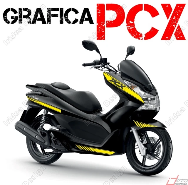 KIT ADESIVI DECAL Stickers Per Honda Pcx 125 150 Racing Carene Blu ...