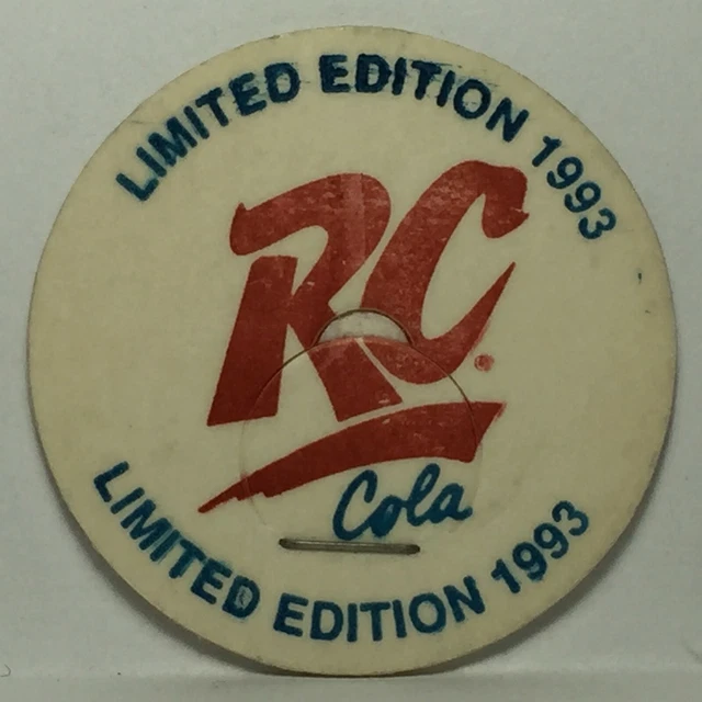 VINTAGE POG / Milk Cap * RC Cola Limited Edition 1993 * Bin190 $0.99 ...