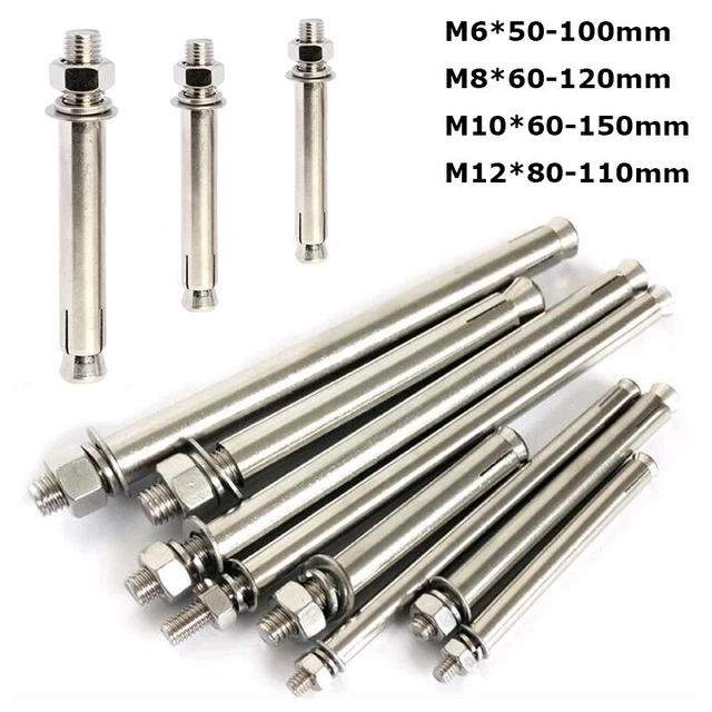 M6 M8 M10 M12 Extra Long Masonry Concrete Expansion Bolts Wall Anchor ...