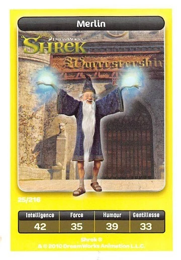 DREAMWORKS CROSSROADS CARD - Shrek - Merlin No.25 $4.74 - PicClick CA