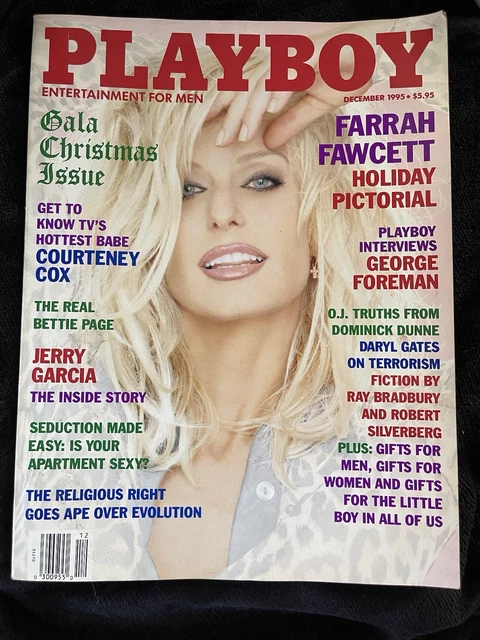 PLAYBOY FARRAH FAWCETT Magazine 1995 December George Foreman Daryl ...
