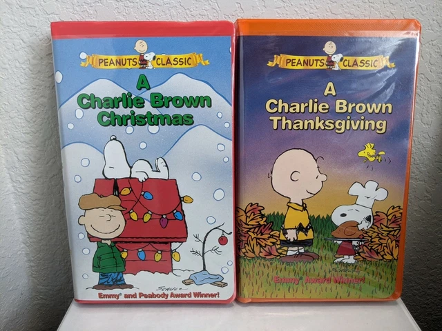 A CHARLIE BROWN Thanksgiving And Christmas VHS Tapes Peanuts Classic ...