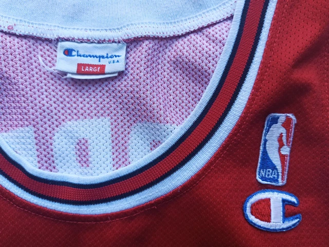SCOTTIE PIPPEN CHICAGO Bulls 90s Champion Trikot Jersey NBA rot red ...